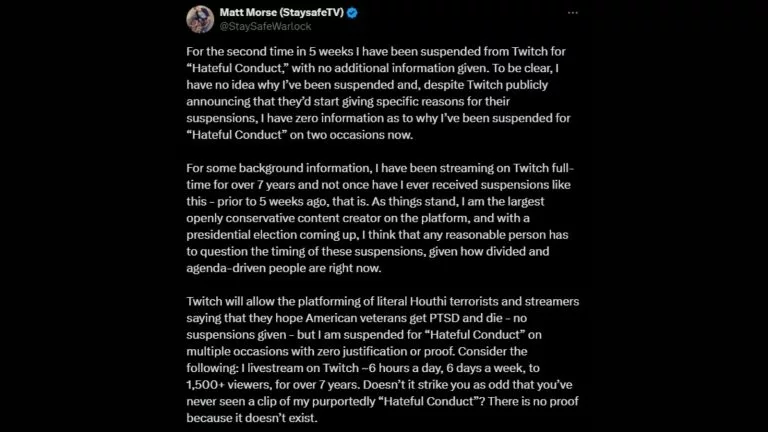 StaySafeTV announces Kick move after "baseless" Twitch ban